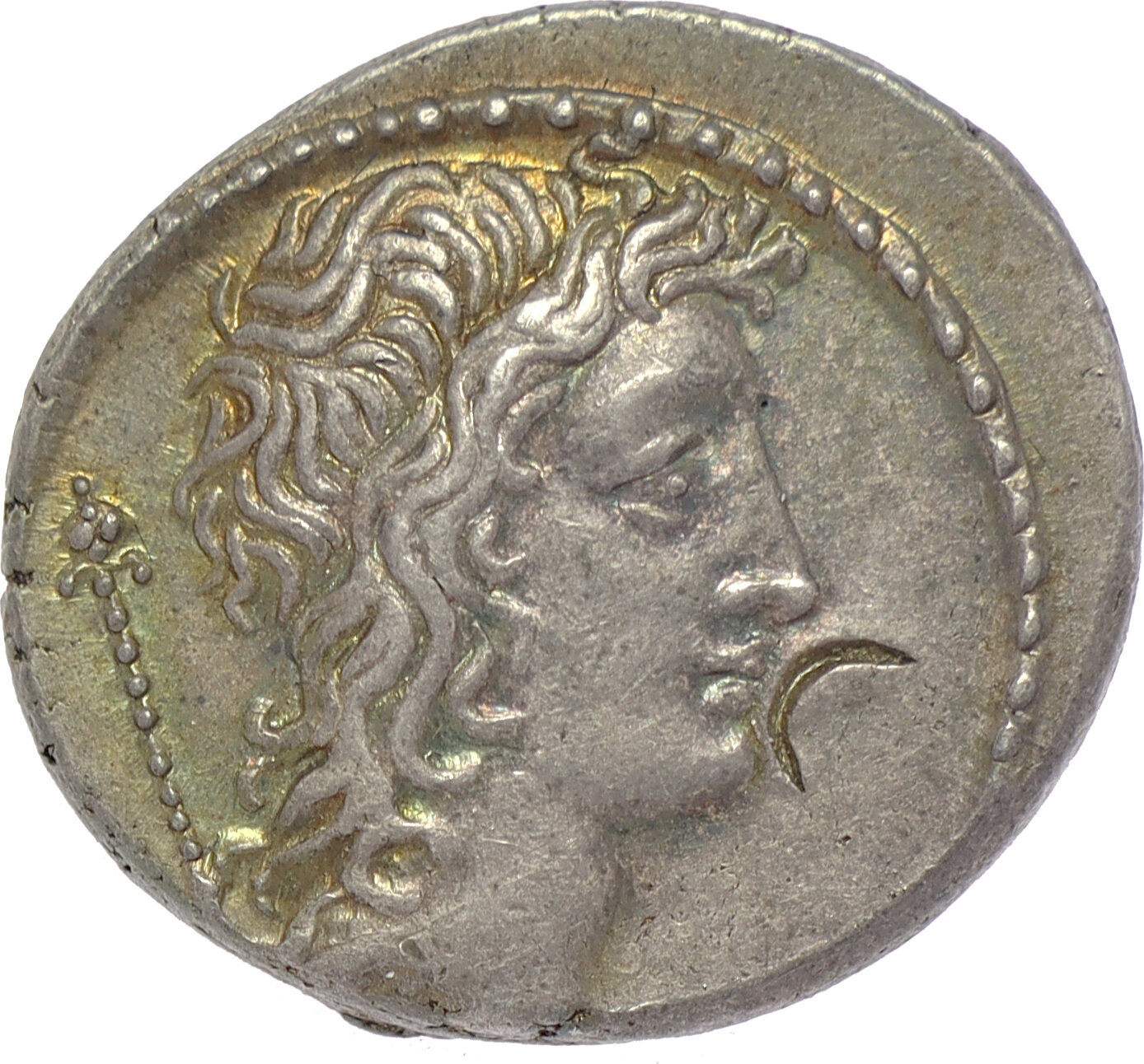 Roman Republic (Imperatorial) AR Denarius 55 BC Q. Cassius Longinus EF ...