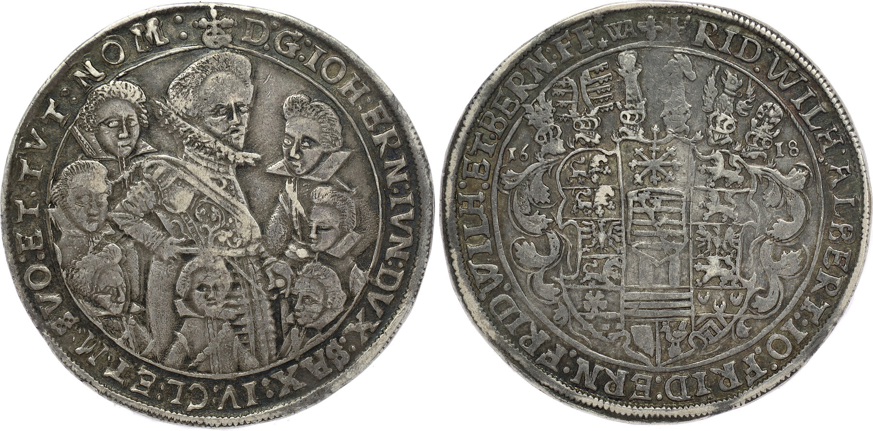 German States Reichstaler 1618 Duchy of Saxe-Weimar - Johann Ernst and ...