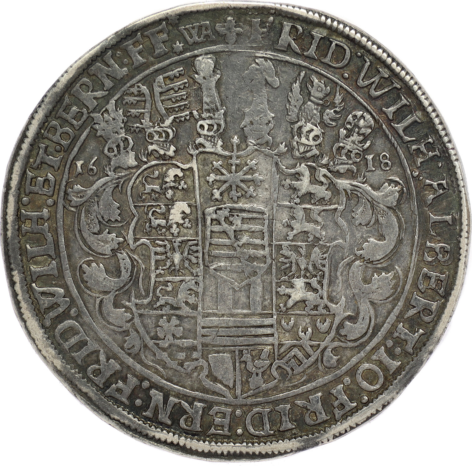 German States Reichstaler 1618 Duchy of Saxe-Weimar - Johann Ernst and ...