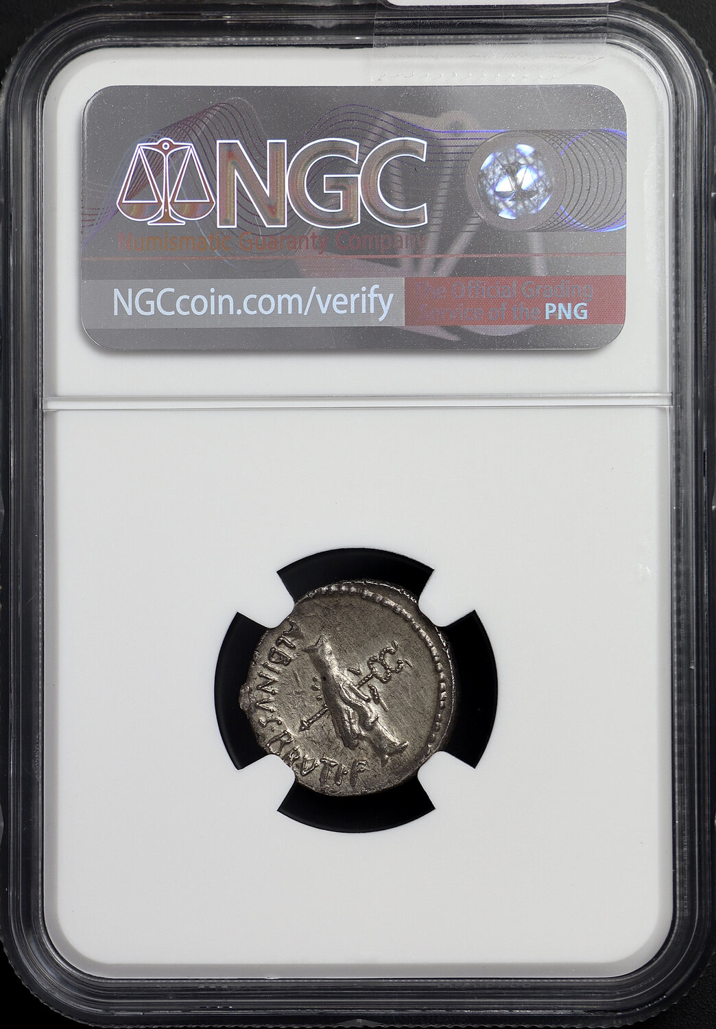 ROMAN IMPERATORIAL AR Denarius Albinus Bruti f., c.48 BC Albinus Bruti ...