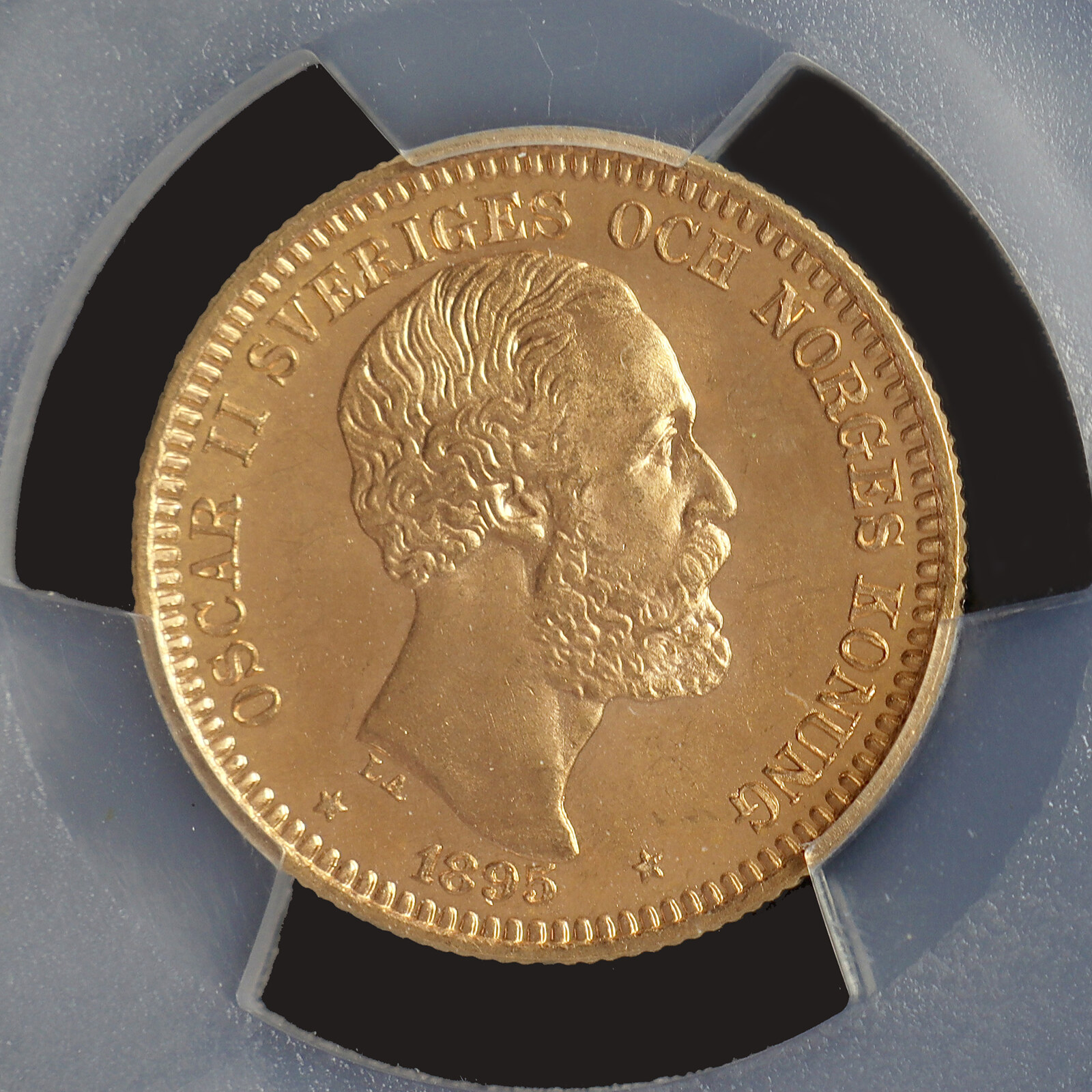 Sweden 20 Kr 1895-EB Oscar II - PCGS Gold Shield - TOP POP PCGS MS66 ...