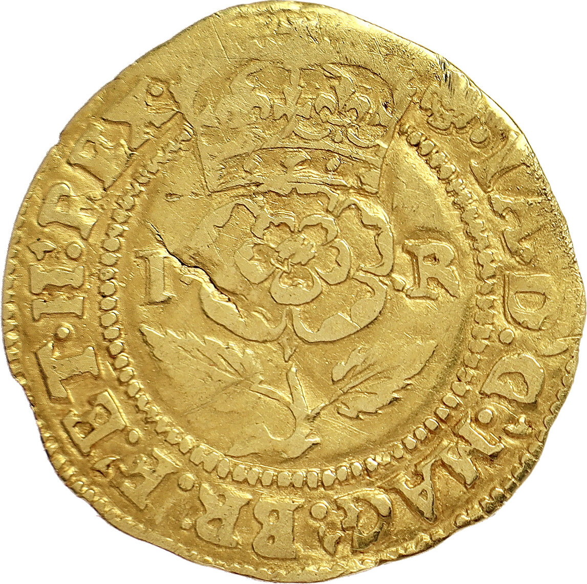 England Thistle Crown n.d. (1605-1606) James I - 2nd coinage - mm. rose ...