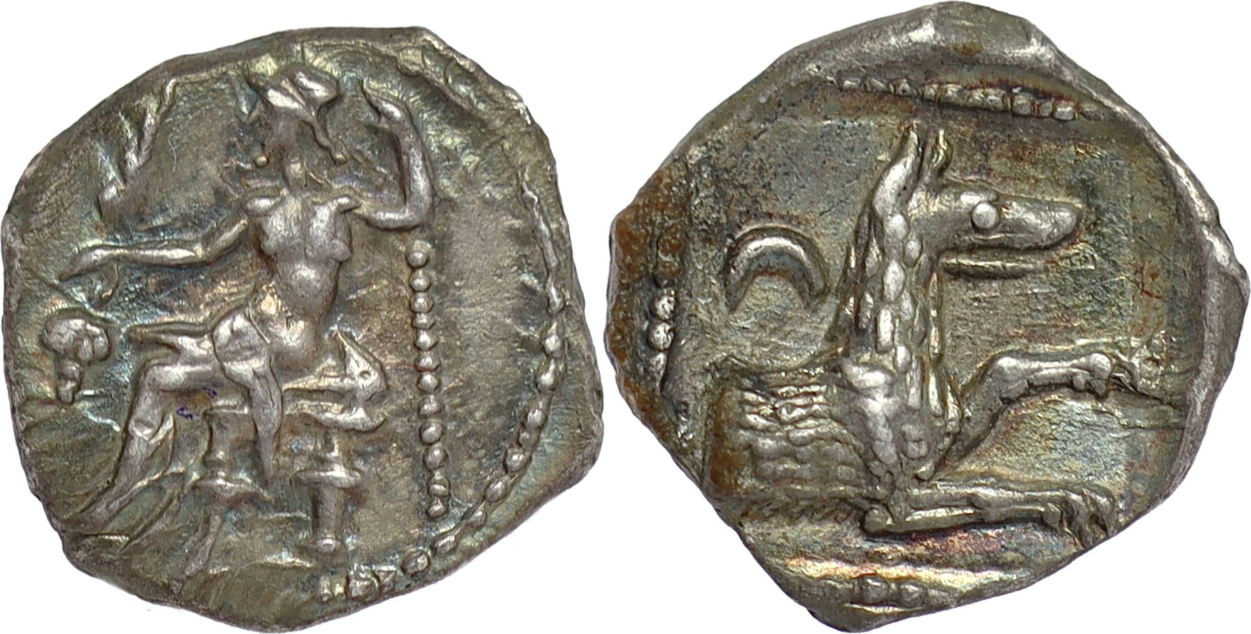 ANCIENT GREECE AR Obol 324-323 B.C. Asia Minor - Anatolia - province of ...