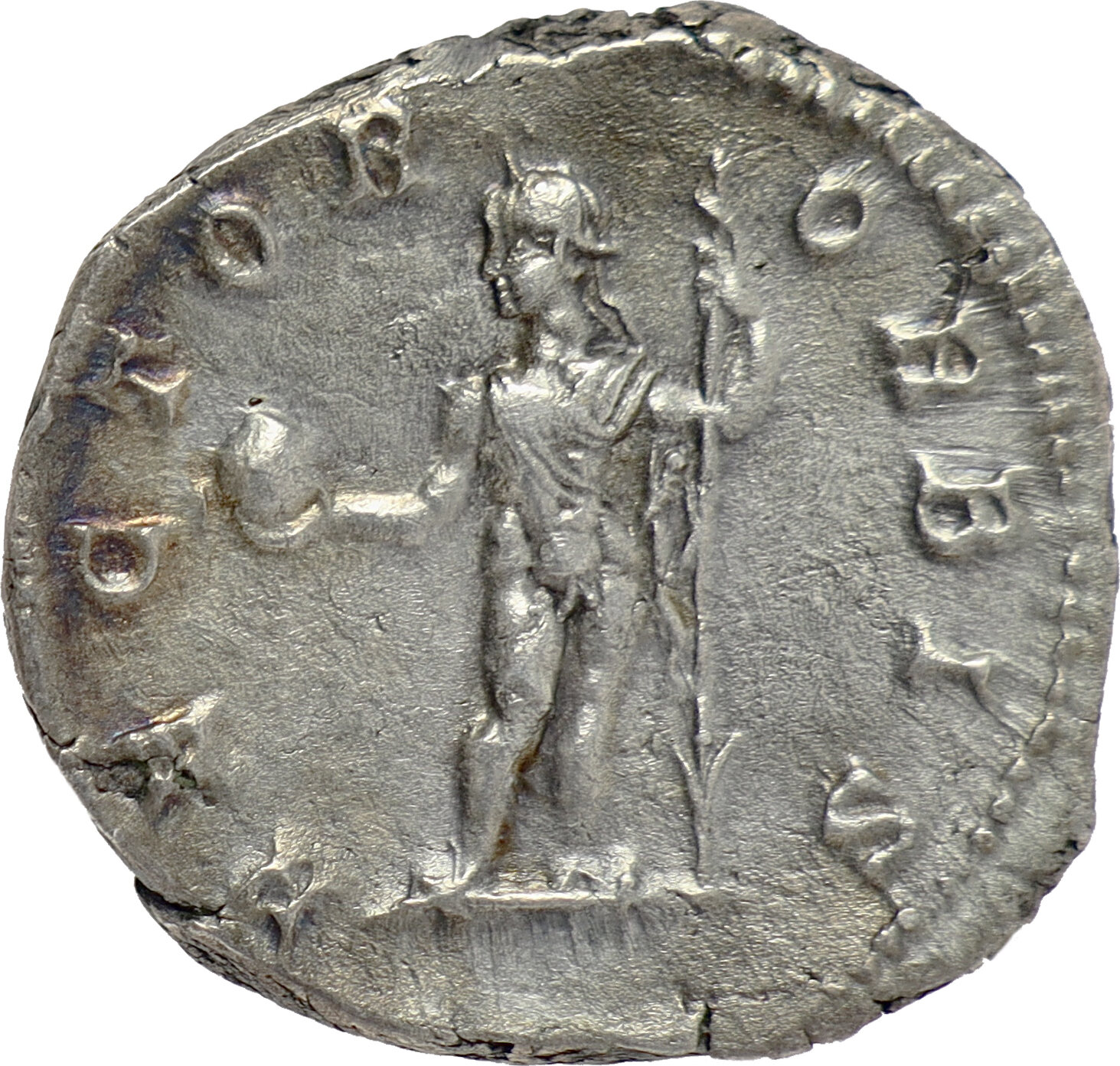 Roman Empire AR Denarius 201-206 AD Caracalla - r/ RECTOR ORBIS - w ...