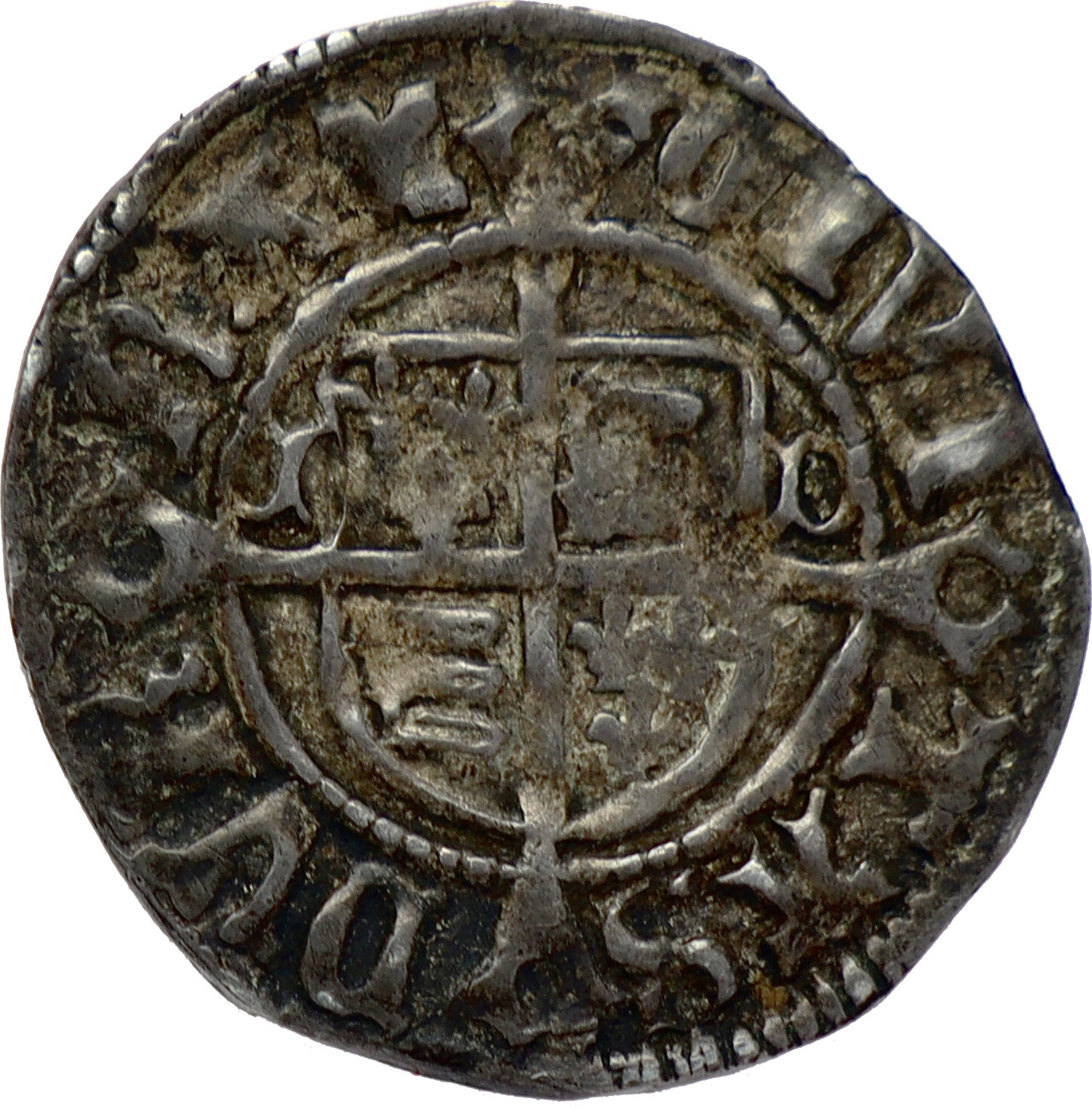 ENGLAND 'Sovereign' Penny n.d. (1530-1544) Henry VIII, with Bishop ...