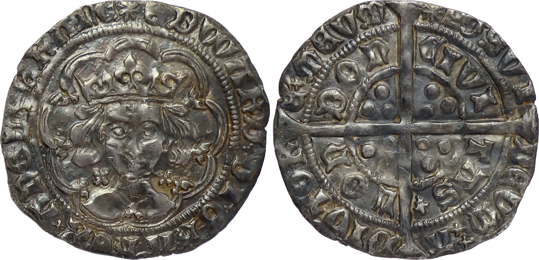 ENGLAND "Light coinage" Groat n.d. (1465-66) Edward IV, 1st reign ...