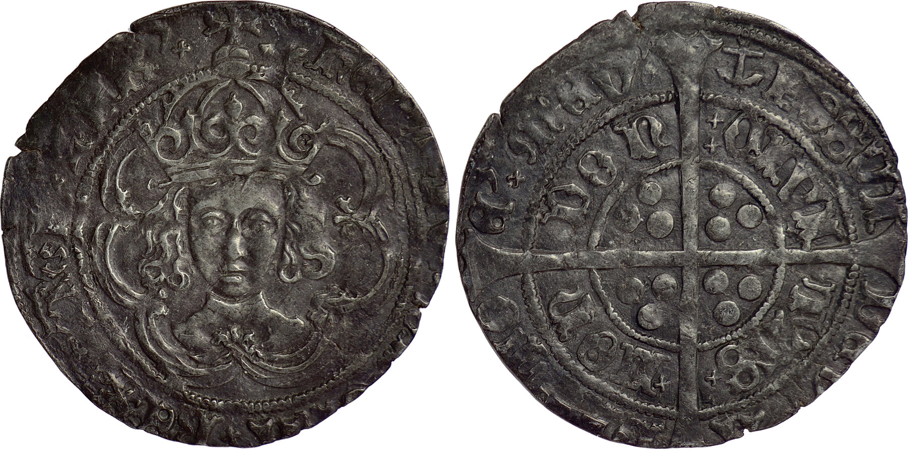 ENGLAND Groat n.d. (1499-1502) Henry VII - Facing Bust Issue - London ...