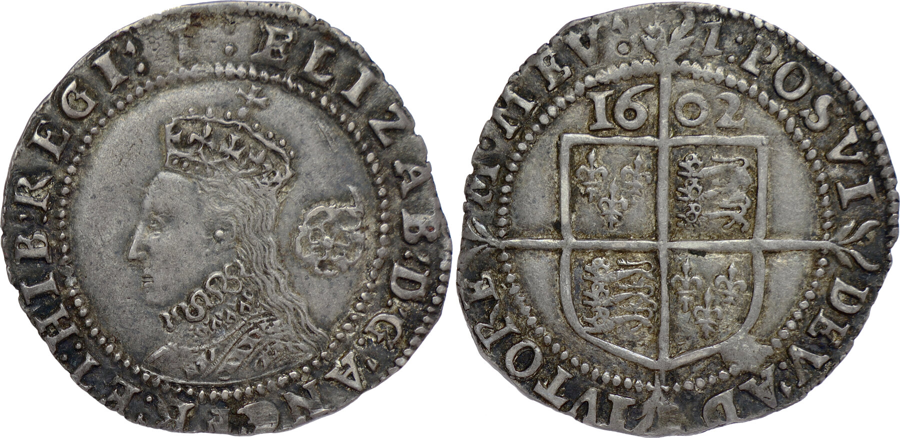 England Sixpence 1602 Elizabeth I - Seventh Issue - mm. 1 GVF | MA-Shops