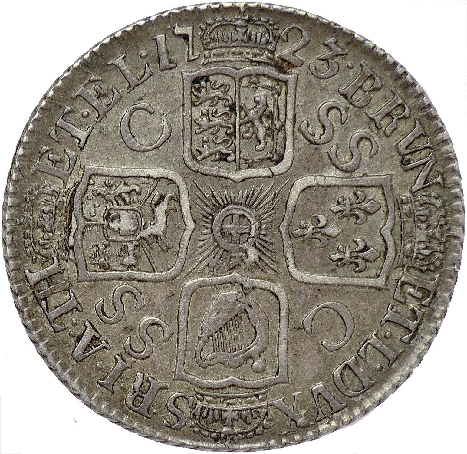 Great Britain Shilling 1723 George I - SSC - South Sea Company issue ...