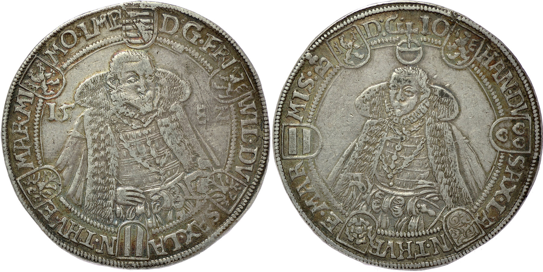 German States Reichstaler 1582 Duchy of Sachsen-Weimar - Friedrich ...