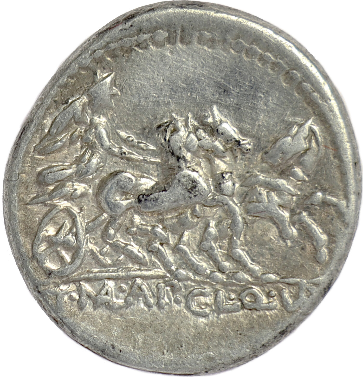 Roman Republic AR Denarius 111-110 BC Appius Claudius Pulcher, T ...
