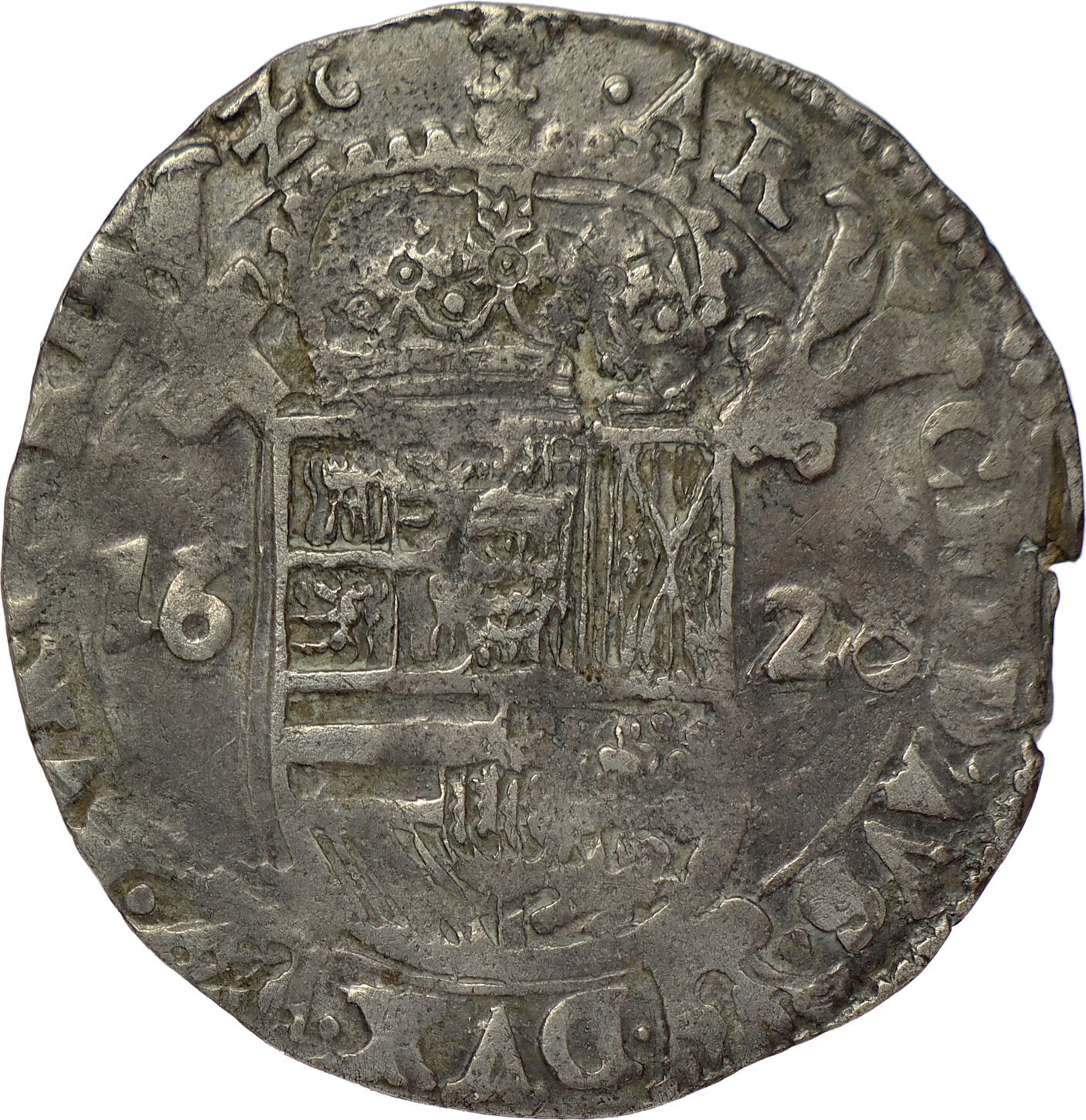 SPANISH NETHERLANDS Escalin or Schelling 1628 over 7 County of Artois ...