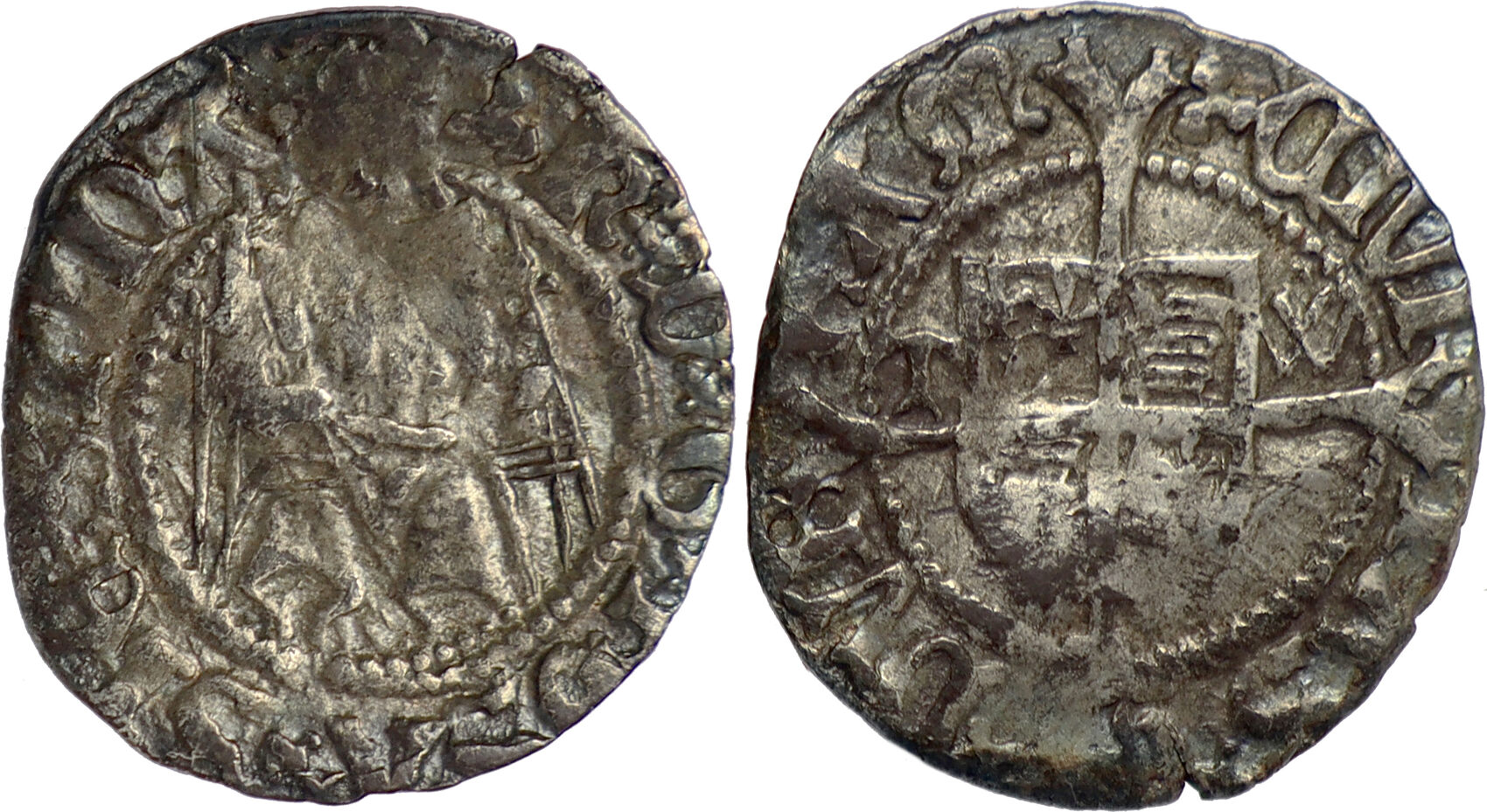 England "Sovereign" Penny n.d. (1526-29) Henry VIII - Durham mint - 2nd ...
