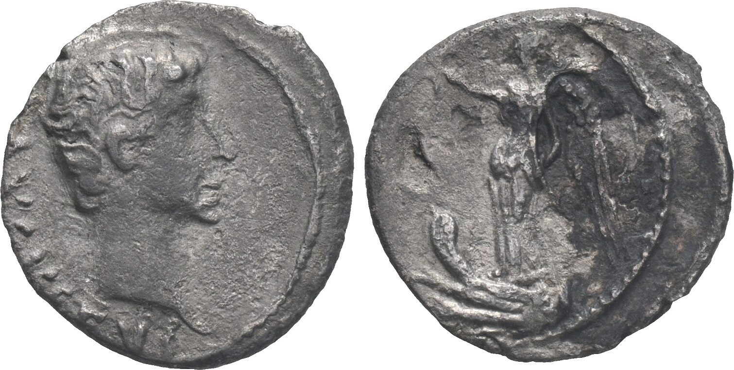 Rome Quinarius 27 BC – 14 AD. Augustus. Very Fine | MA-Shops