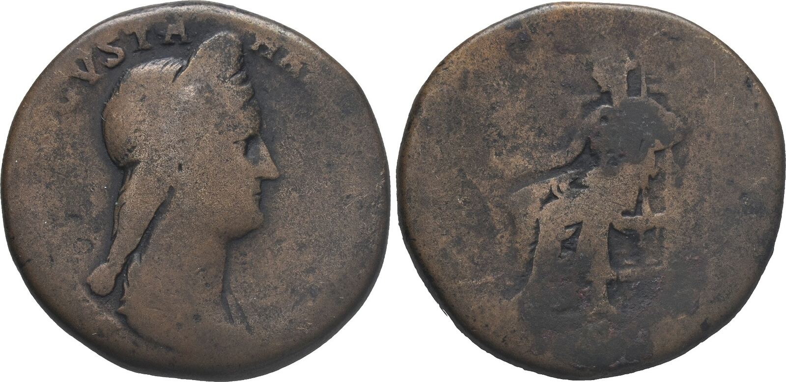 Rome Sesterzio 128-136 SABINA Augusta Fine | MA-Shops