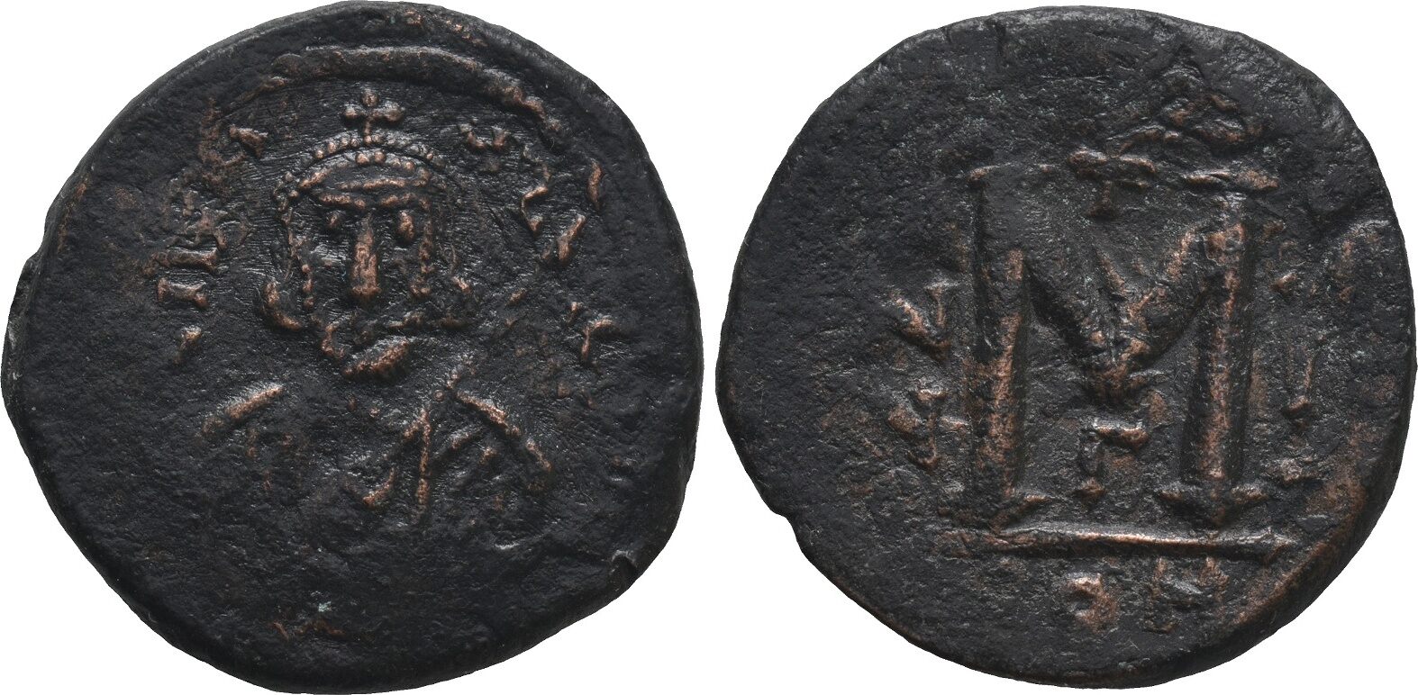 year 1 (698/9) Tiberius III (Apsimar). 698-705. Æ 40 Nummi ...