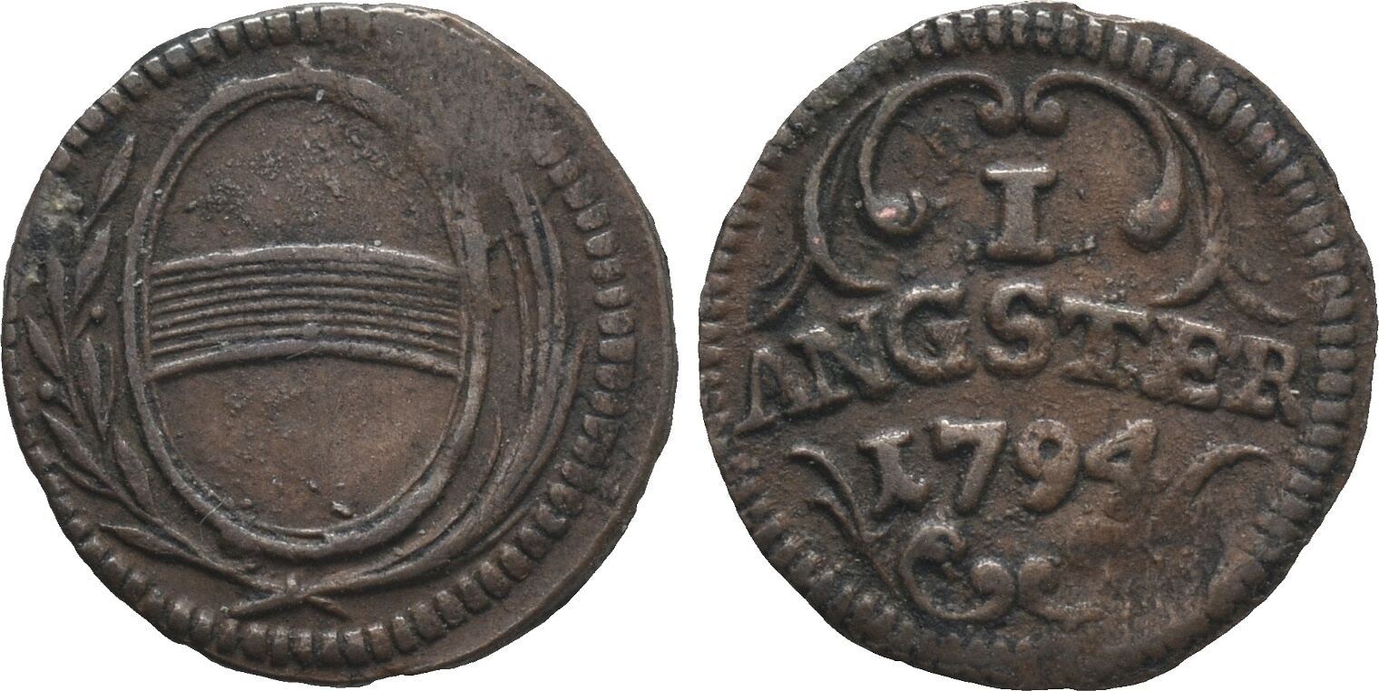 1 Angster Switzerland, Zug. Æ 1794. Very Fine | MA-Shops