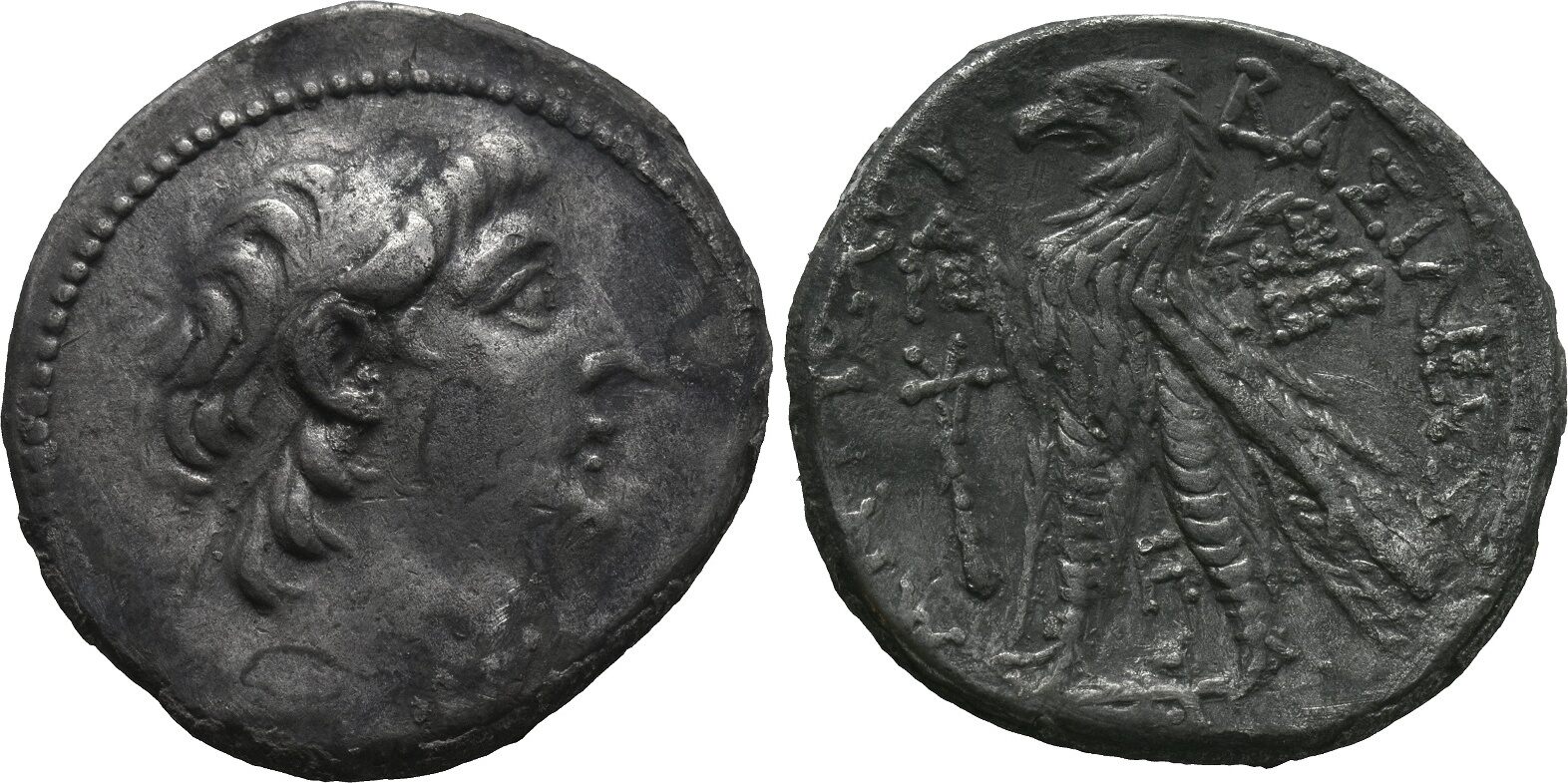 126/5. PHOENICIA. Tyre. (126/5 BC-AD 65/6) AR Shekel obv: VF | MA-Shops