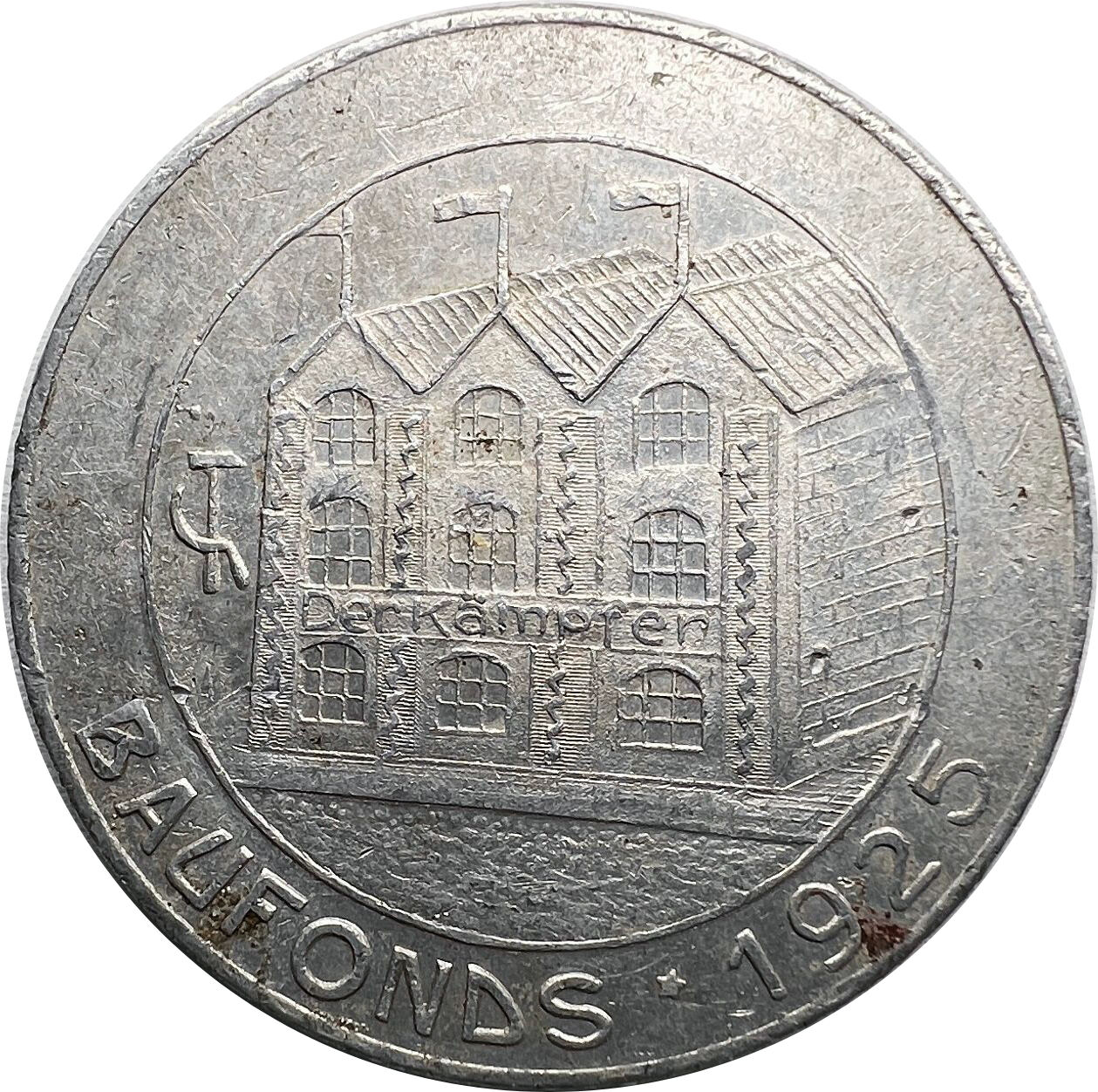 GERMANY German Communist Party (KPD) Chemnitz Building Fund 1 Mark and ...