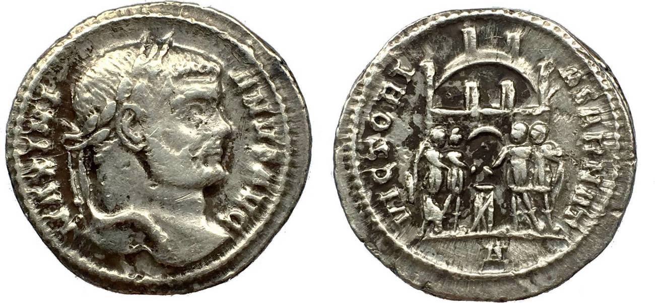 Roman Empire - Maximianus Herculius AR Argenteus (AD 286-305) / Four ...