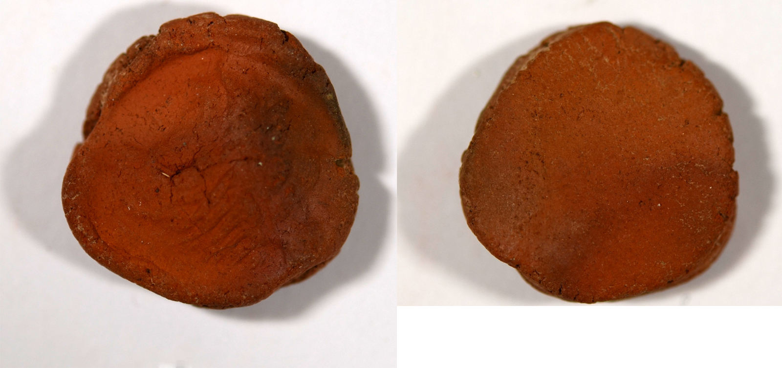 ca 1st-4th cent Roman clay bula with Zeus. VF+ | MA-Shops