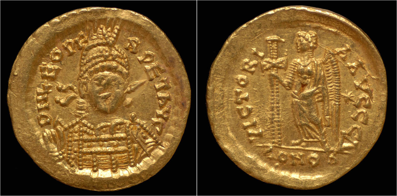 Roman 457-474AD Leo I AV solidus. EF | MA-Shops
