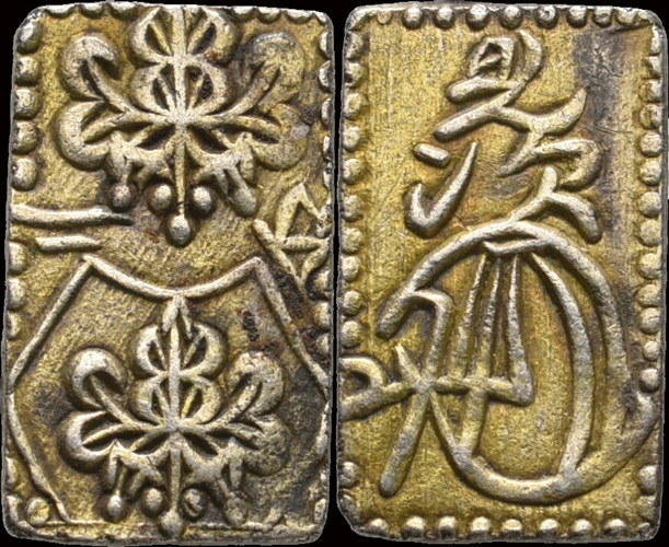 1868-1869 Japan Edo time gold 2 Bu (Ni Bu) EF | MA-Shops