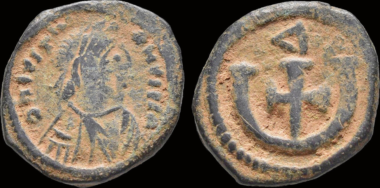 Byzantine 527-565AD Justinian I AE pentanummium Large € VF+ | MA-Shops