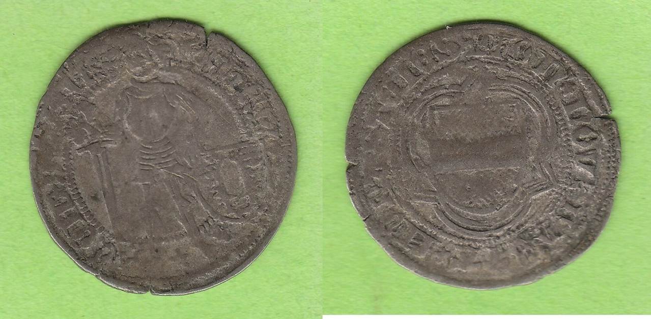 Münster Bistum Junker-Johann-Pfennig 1450-1456 Johann von Hoya, selten ...