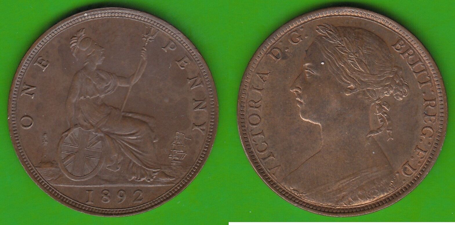 Großbritannien Penny 1892 Victoria 1837-1901, toll erhalten UNC / CH ...