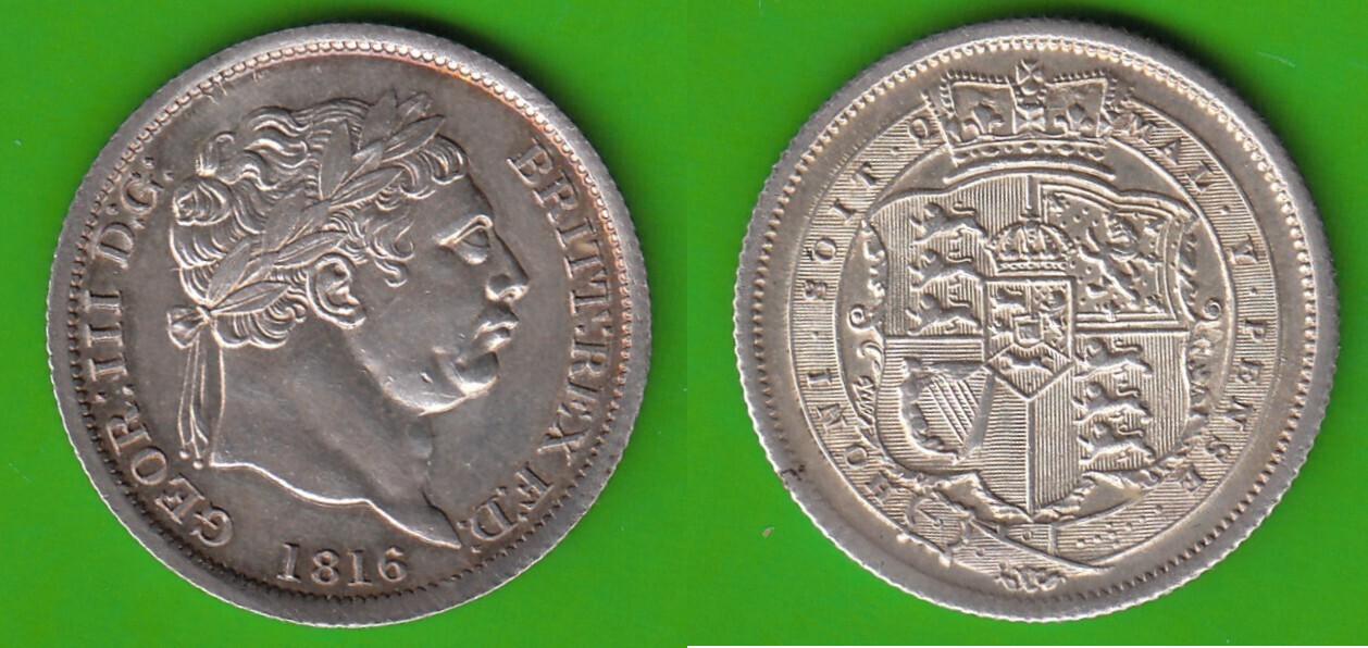 Großbritannien Shilling 1816 George III. 1760-1820, toll erhalten CH ...