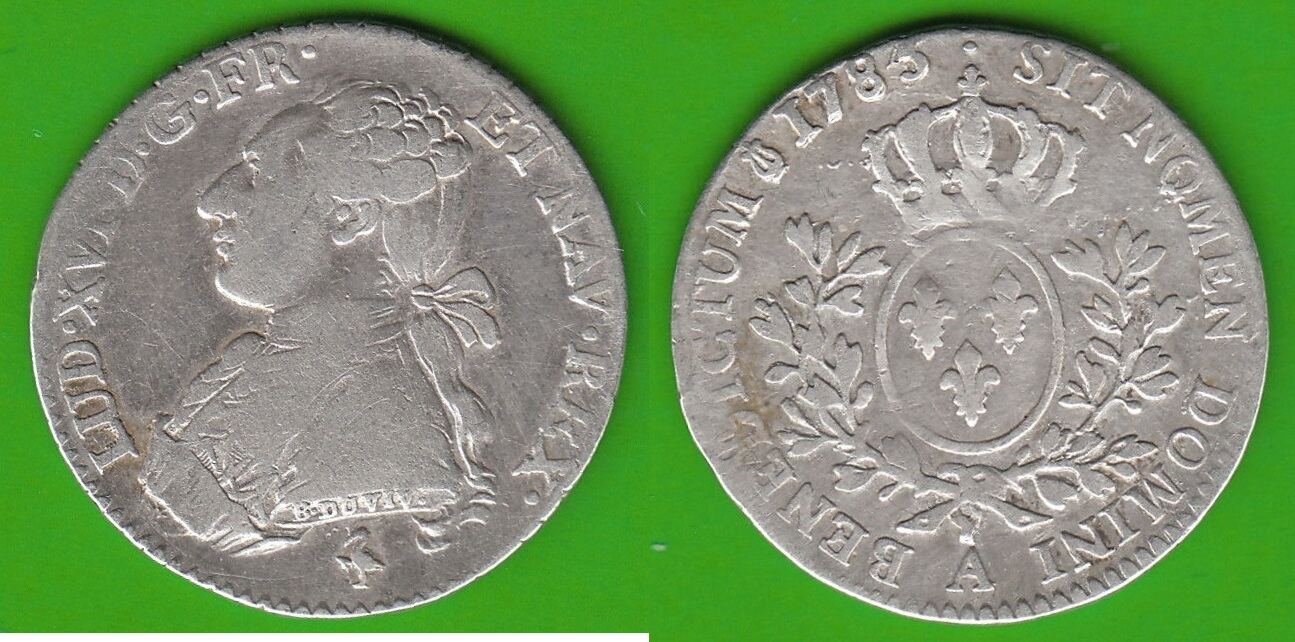 Frankreich 1/5 Ecu aux rameaux d'olivier 1785 A Louis XVI. 1774-1793 ...