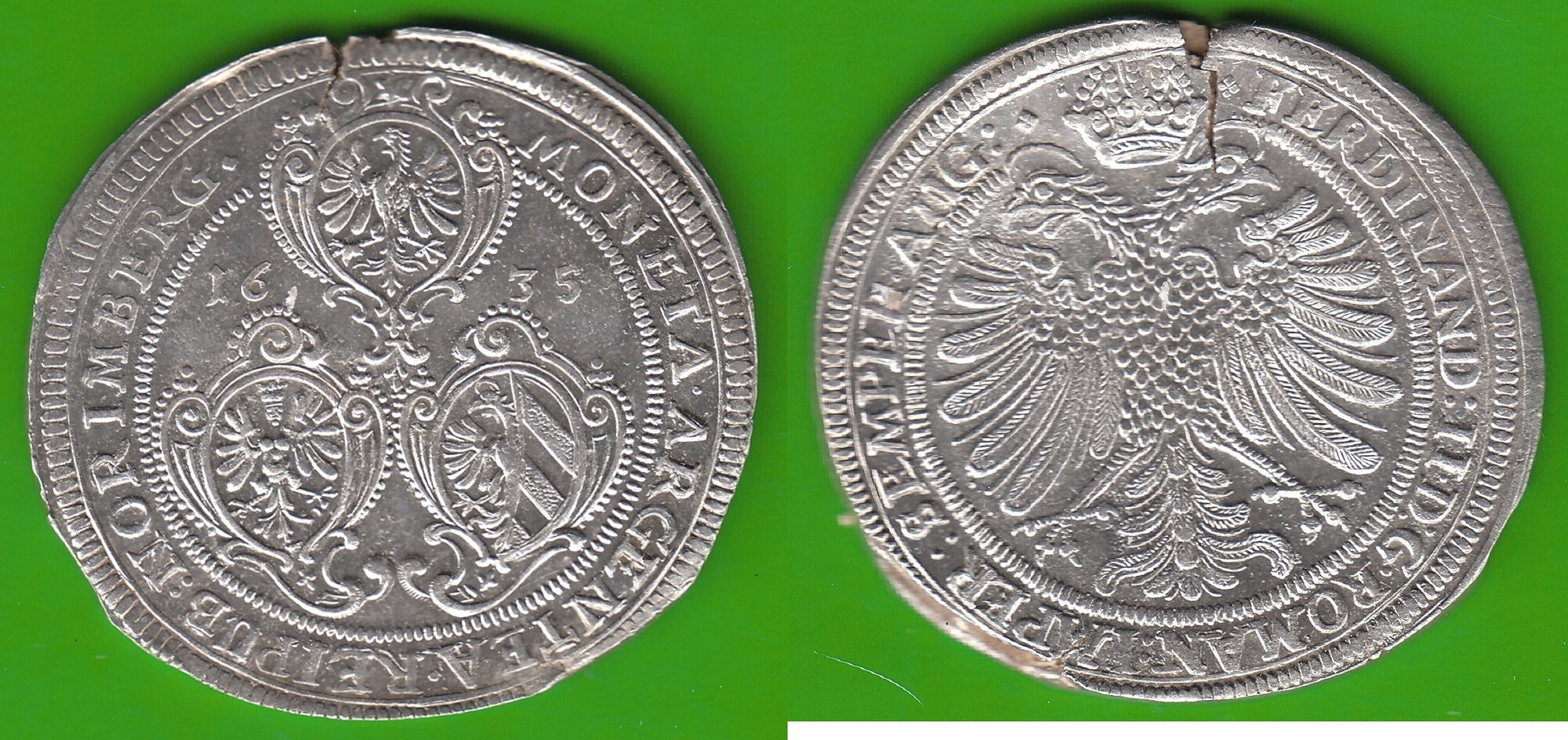 Nürnberg Taler 1635 toll erhalten, selten in dieser Qualität BU ...