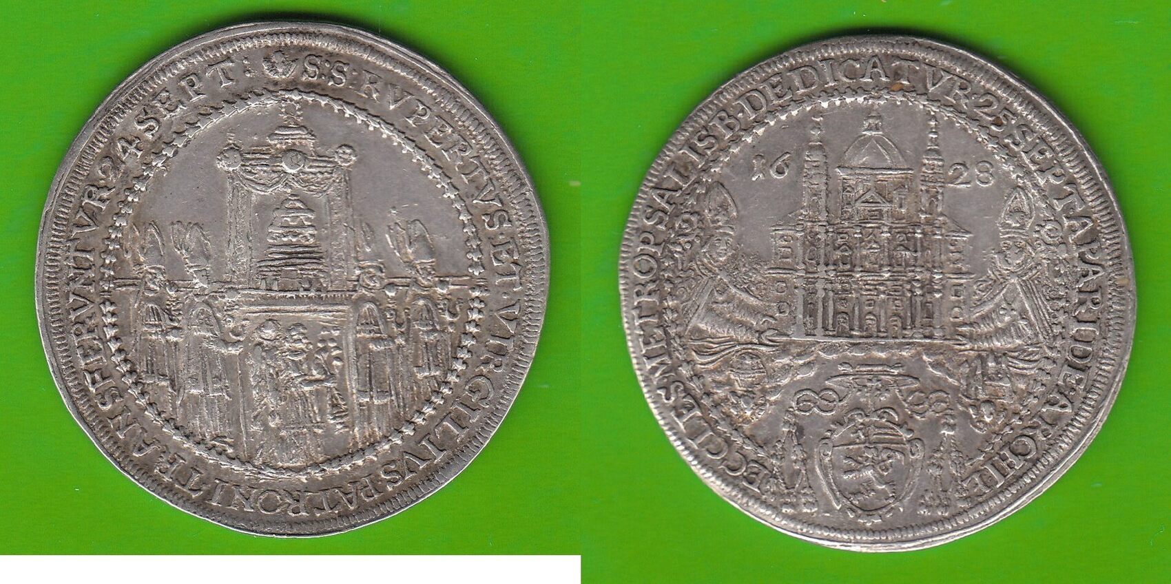 Salzburg 1/2 Taler 1628 Paris Graf von Lodron 1619-1653, auf die ...