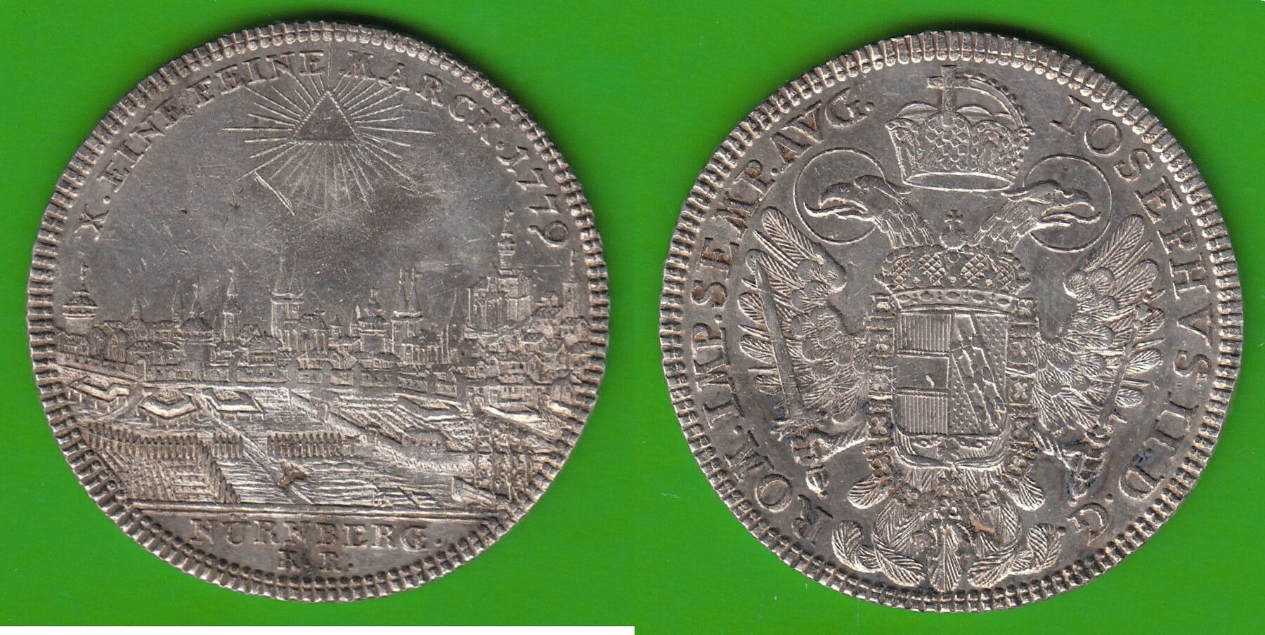Nürnberg Taler 1779 Stadtansicht, city view, hübsch aEF / EF kleiner ...