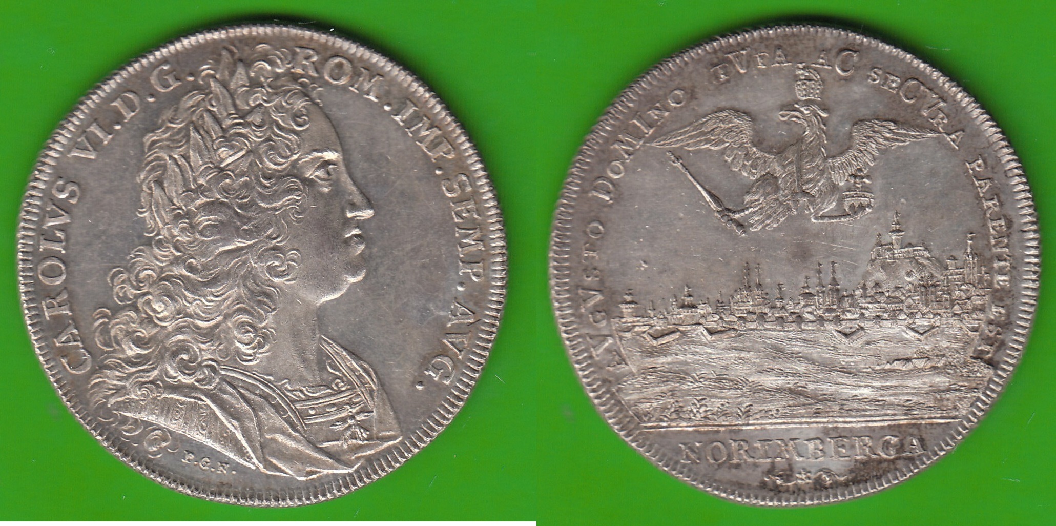 Nürnberg Taler 1721 Stadtansicht, city view, sehr hübsch, sehr selten ...