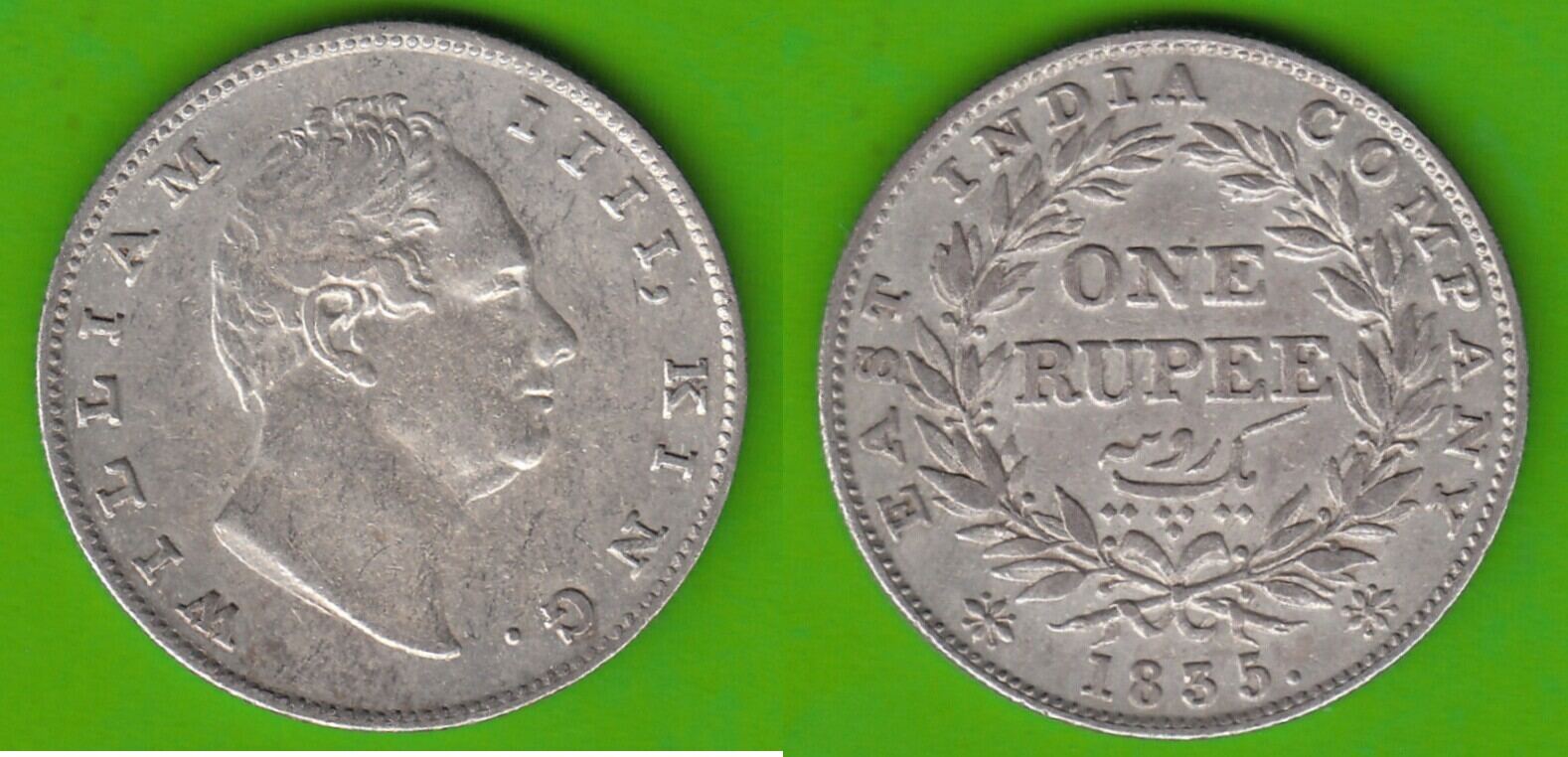 Britisch-Indien Rupee 1835 William IV. 1830-1837 VF+ | MA-Shops