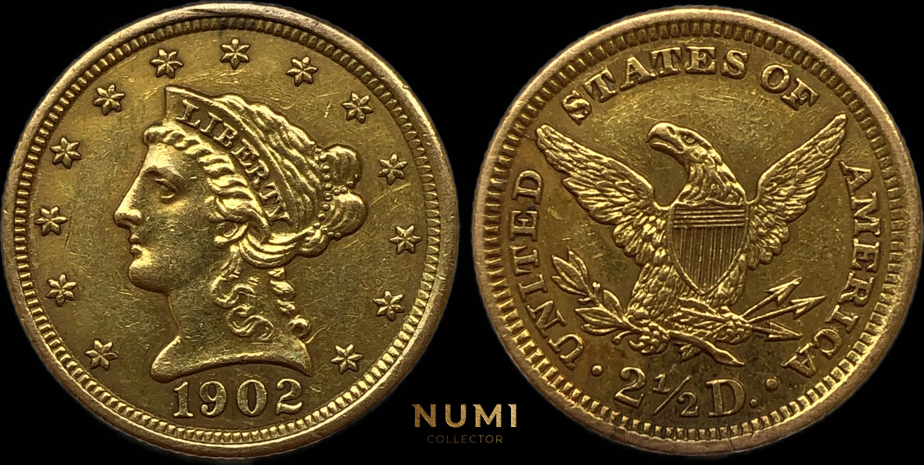 USA 2,5 DOLLARS 1902 LIBERTY HEAD GOLD | MA-Shops