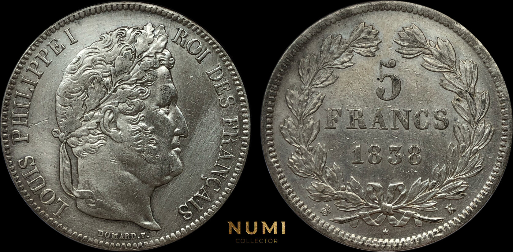 France 5 Francs 1838 Louis-Philippe Bordeaux | MA-Shops