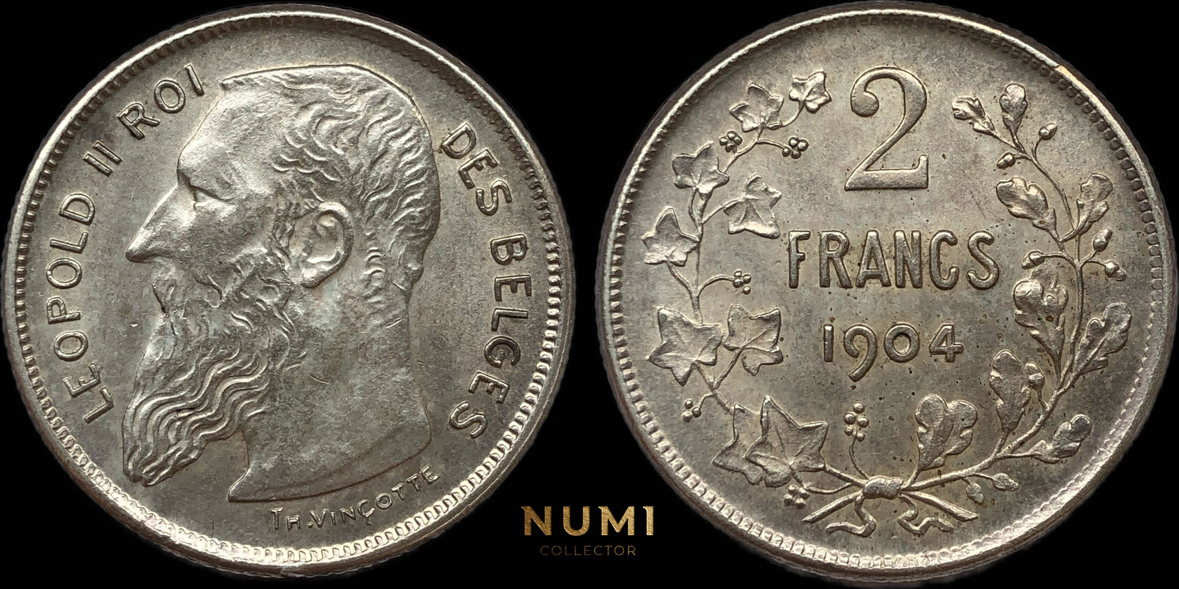 Belgium 2 Francs 1904 Leopold II | MA-Shops