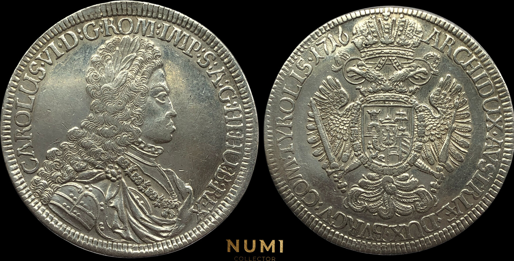 AUSTRIA TALER 1716 HABSBURG CHARLES VI | MA-Shops