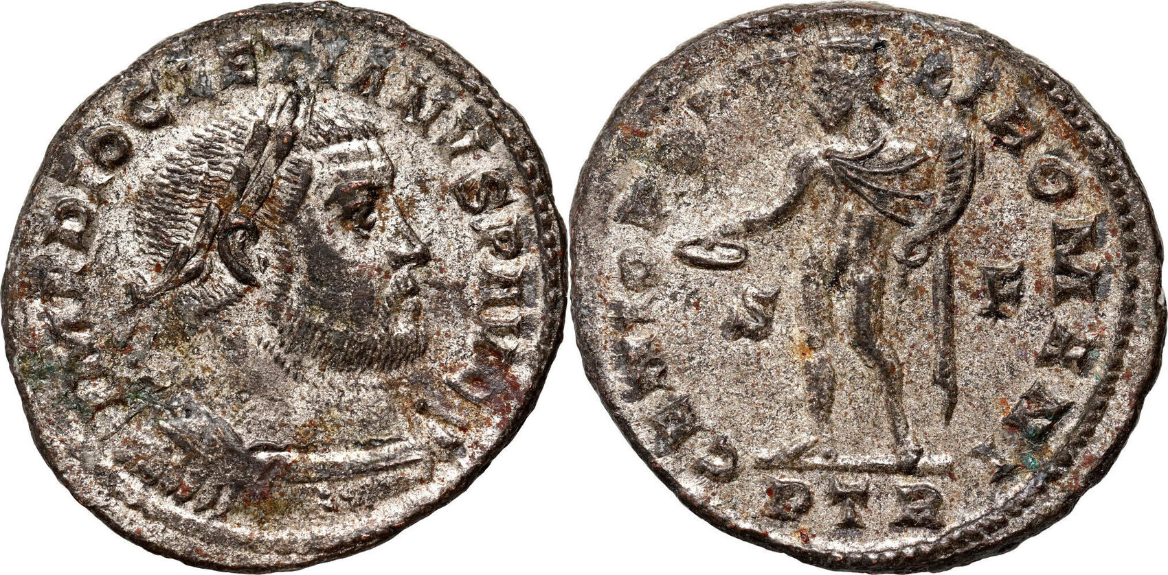 ROMAN EMPIRE Follis 284-305 Diocletian, Trier EF | MA-Shops