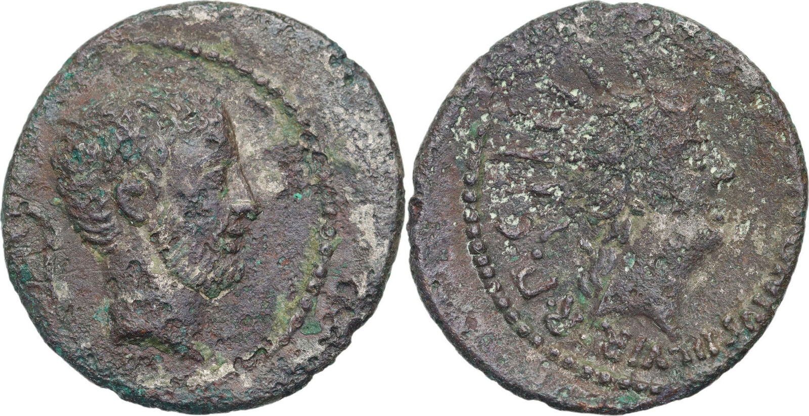 Roman Republic Denar Suberatus 42 BC Mark Antony F | MA-Shops