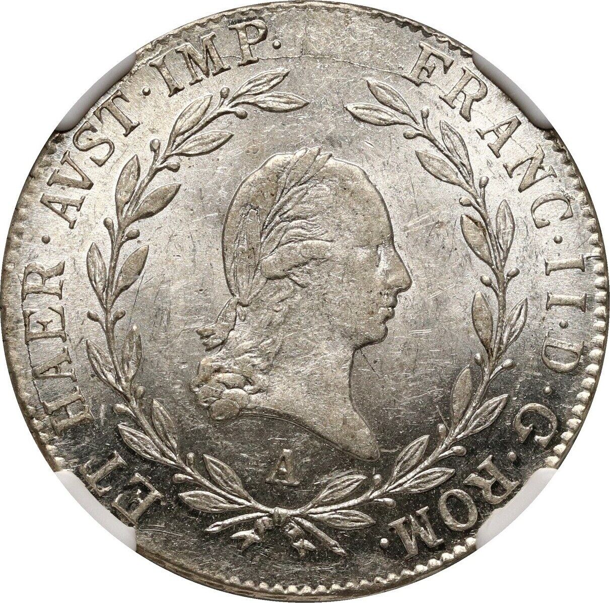 Austria 20 Kreuzer 1806 Franz II, Vienna Mint NGC AU 58 | MA-Shops