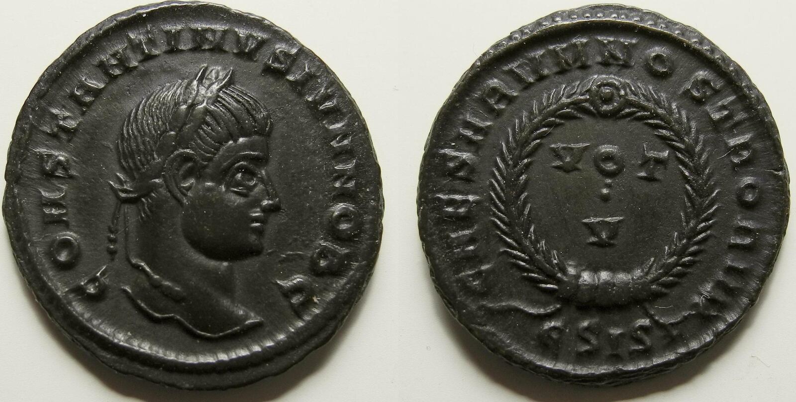 ROMAN EMPIRE Follis Constantine II as Caesar, 316-337, Siscia mint EF ...