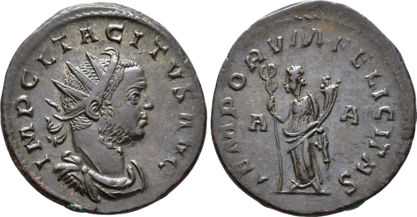 ROMAN EMPIRE Antoninianus Tacitus (AD 275–276). March – April AD 276 ...