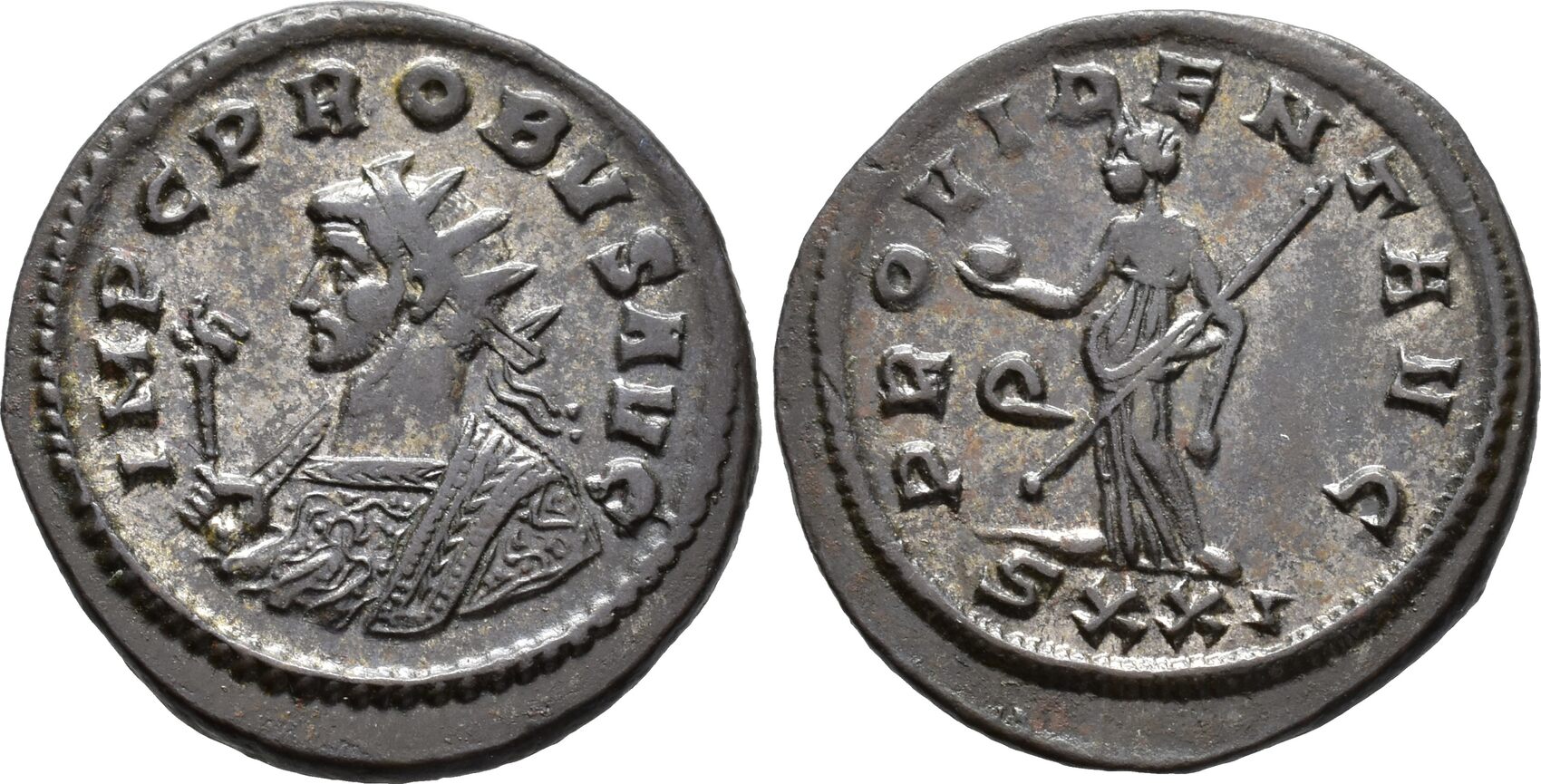 ROMAN EMPIRE Antoninianus Probus (AD 276–282). AD 276–282, Ticinum mint ...
