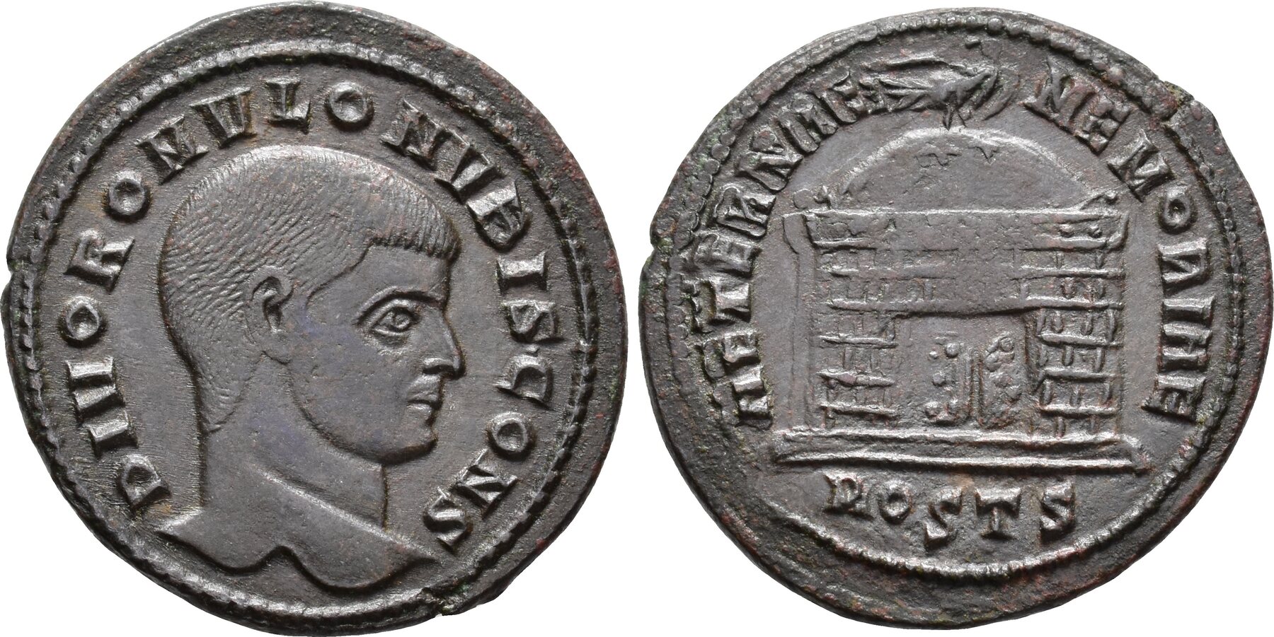 ROMAN EMPIRE Follis Divus Romulus (died AD 309). Ostia mint, AD 309–312 ...