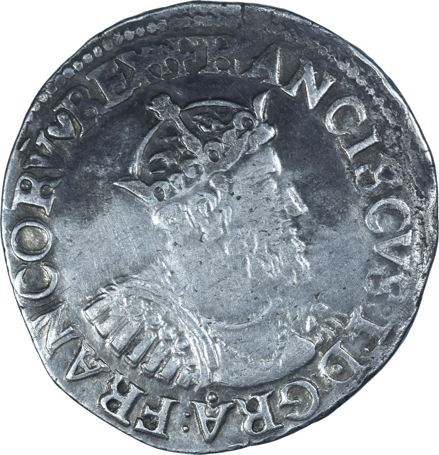 1540-1545 François Ier - Teston - 13e type - Rouen - Buste cuirassé VF ...