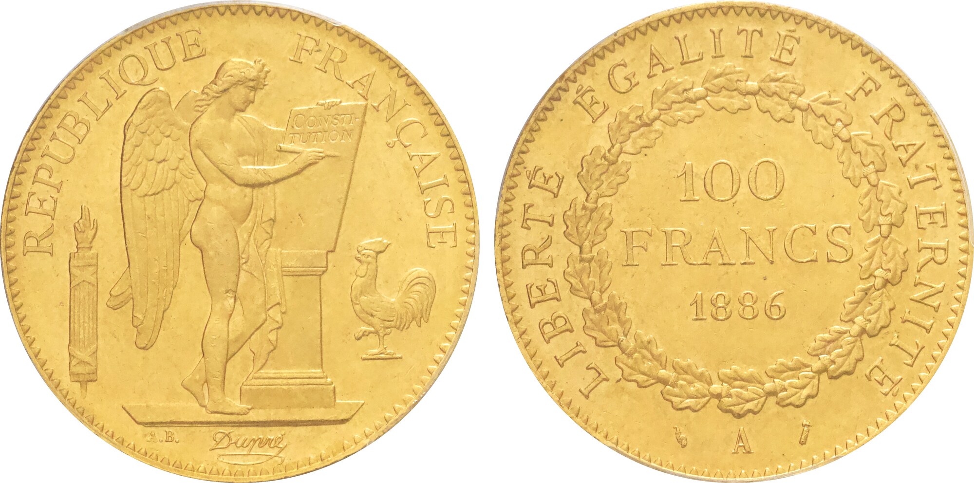 France 100 Francs 1886-A Republic PCGS MS64 | MA-Shops